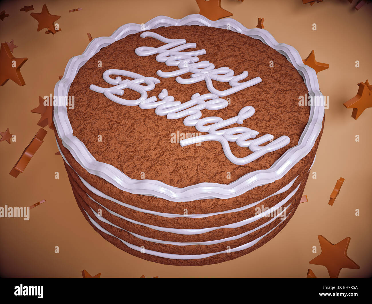 congratulation: birthday cake and stars. Large resolution Stock Photo ...