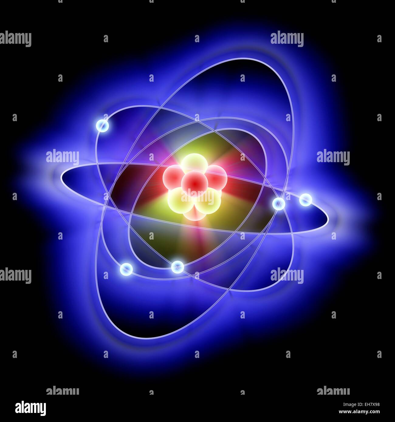 Atomic structure, artwork Stock Photo - Alamy