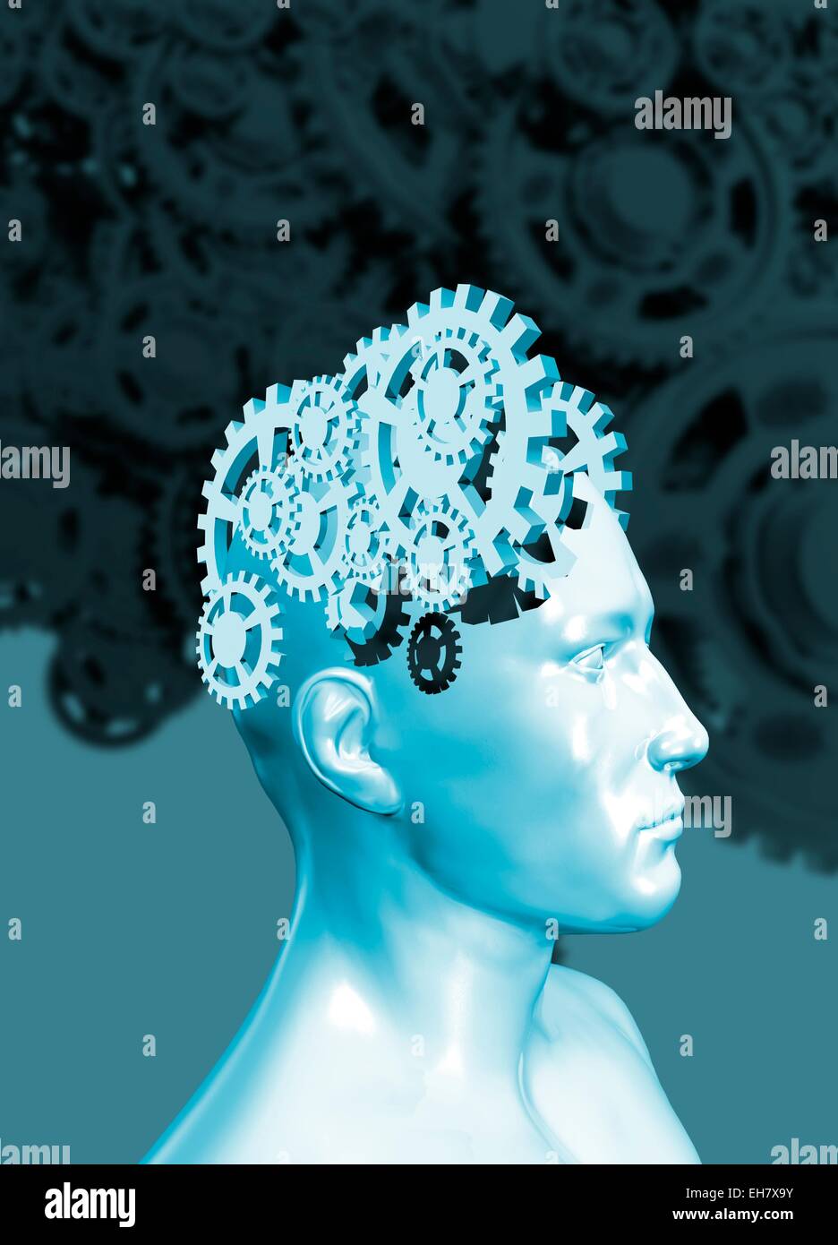 The human mind, illustration Stock Photo - Alamy