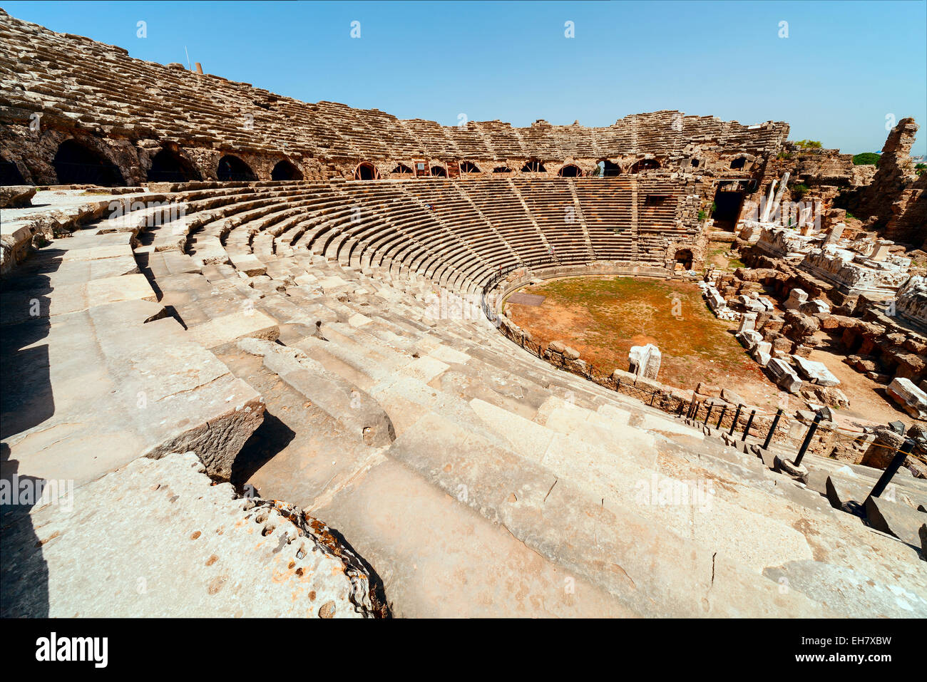 Amphitheatre, Side, Turkey Stock Photo - Alamy