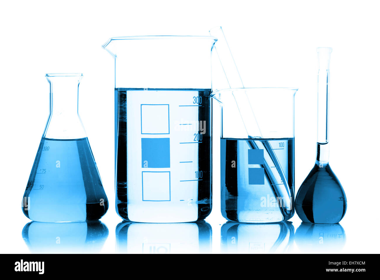 Chemical laboratory glassware Cut Out Stock Images & Pictures - Alamy