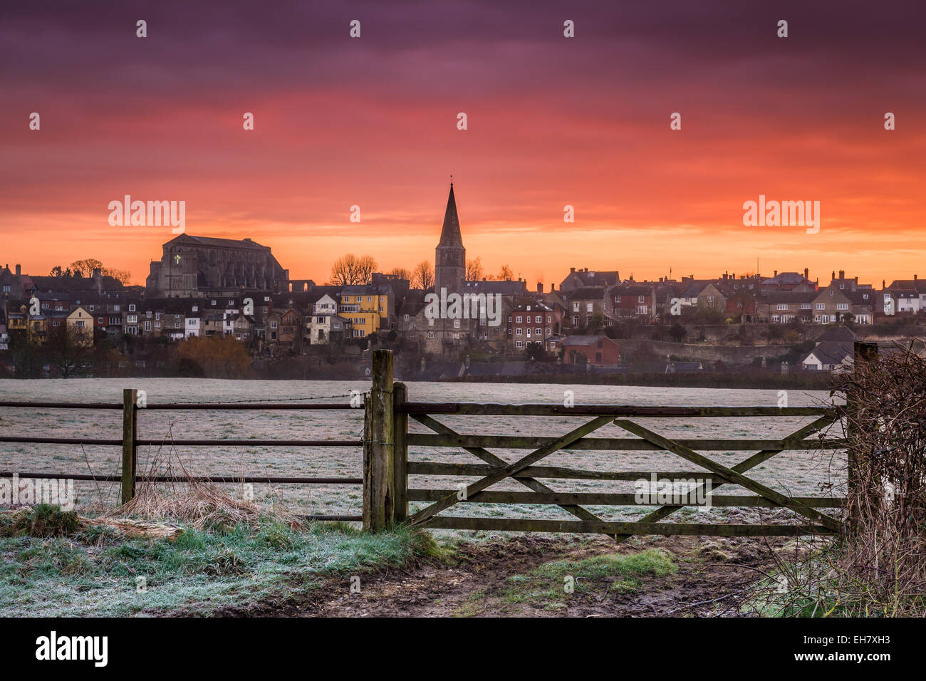 Malmesbury March Sunrise Stock Photo - Alamy
