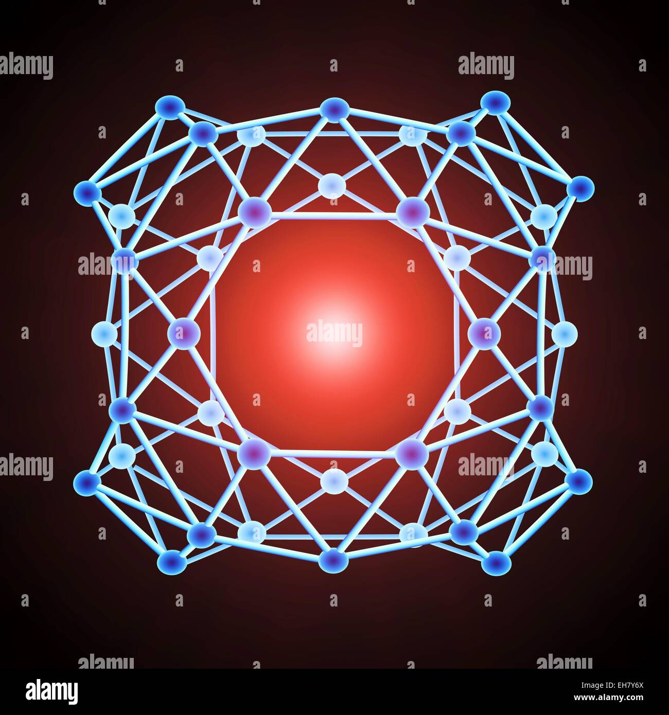 Boron buckyball, artwork Stock Photo - Alamy