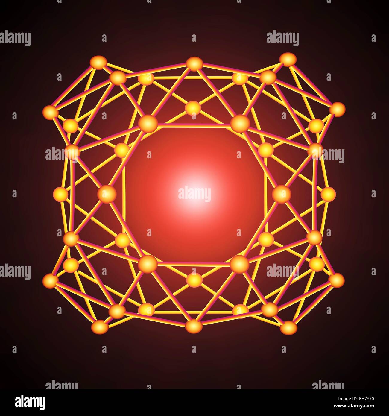 Boron buckyball, artwork Stock Photo - Alamy