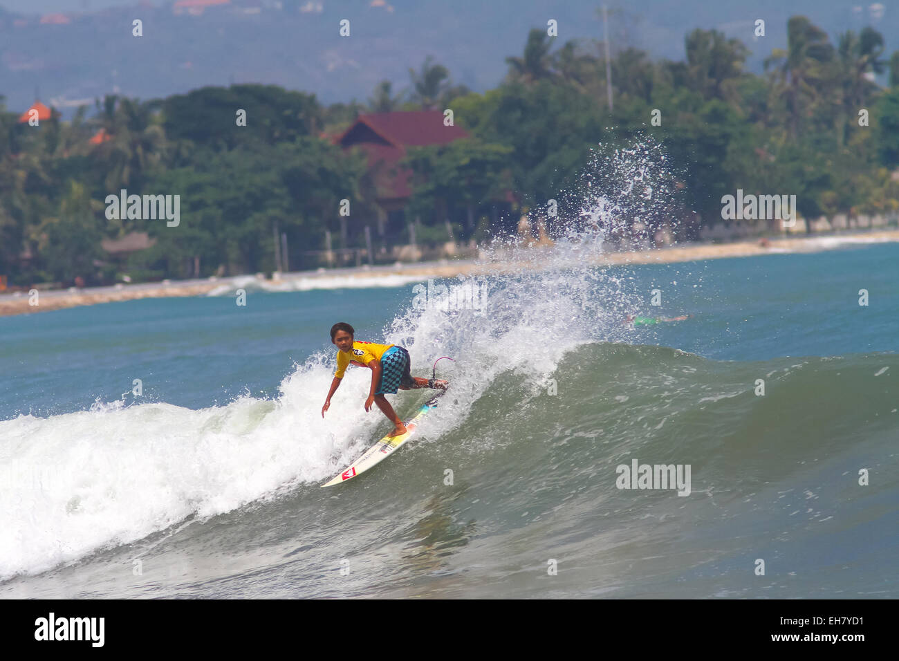 Volcom Qualifying Series junior surf competition - Bali Stock Photo - Alamy