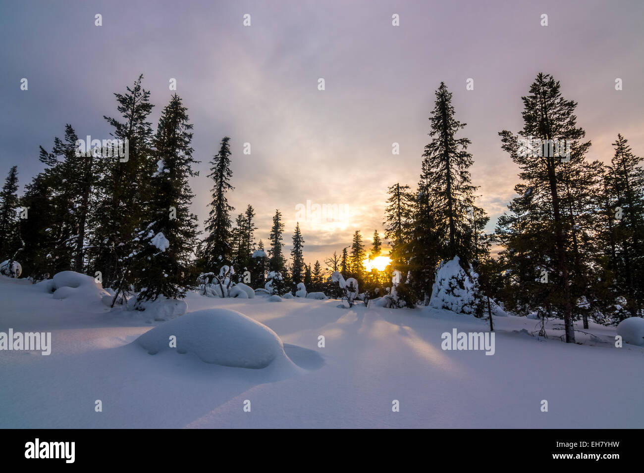 Sunset in the North Stock Photo - Alamy