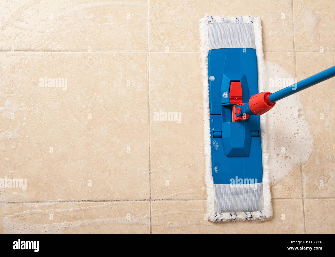 House cleaning with the mop Stock Photo - Alamy