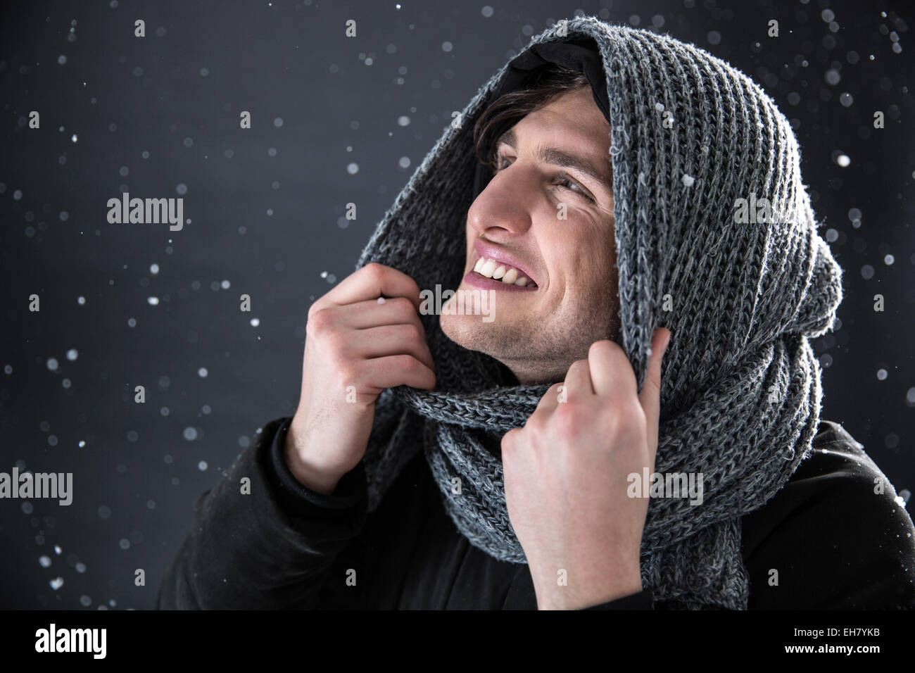 Man snow blowing hi-res stock photography and images - Alamy