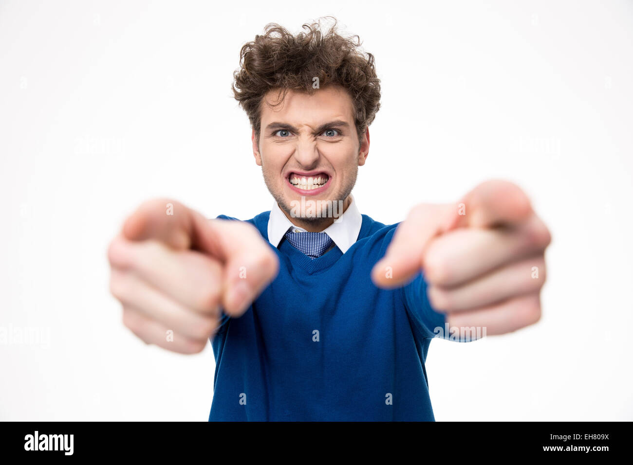 Angry man showing teeth hi-res stock photography and images - Alamy