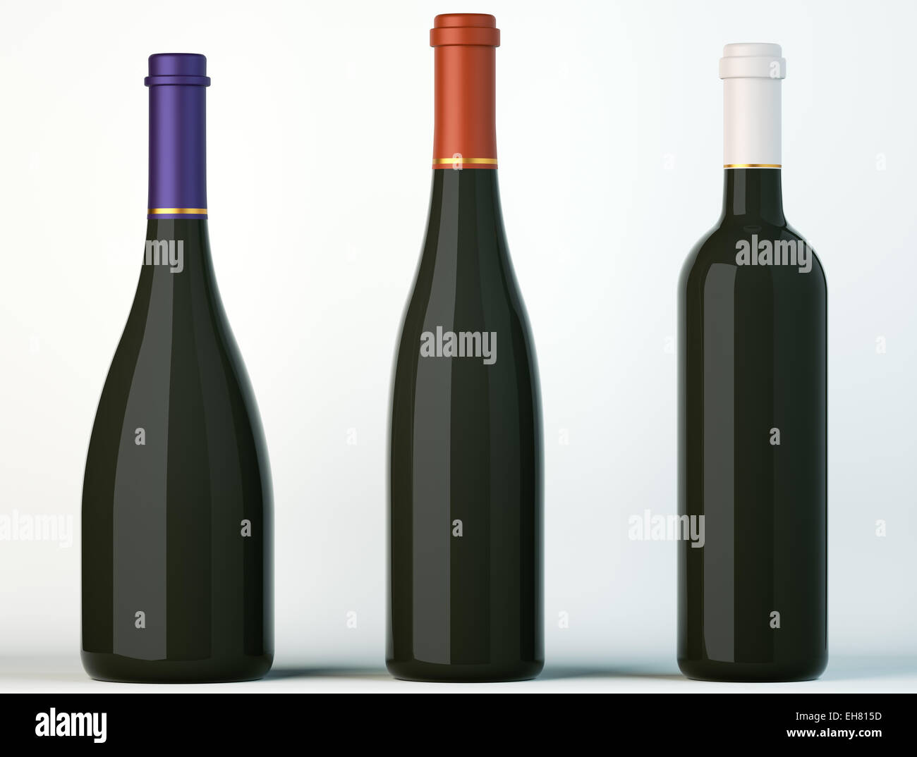 Three black bottles hi-res stock photography and images - Alamy