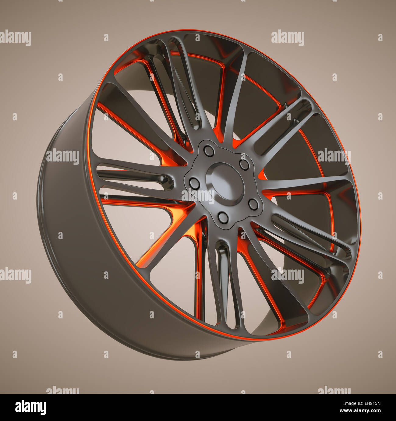 Black alloy wheel hi-res stock photography and images - Alamy