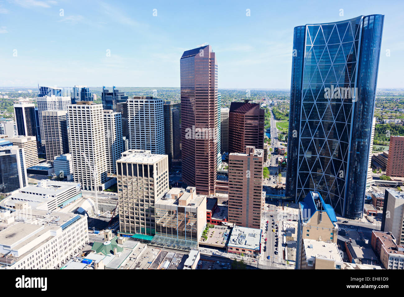 Panorama of Calgary. Calgary, Alberta, Canada Stock Photo - Alamy