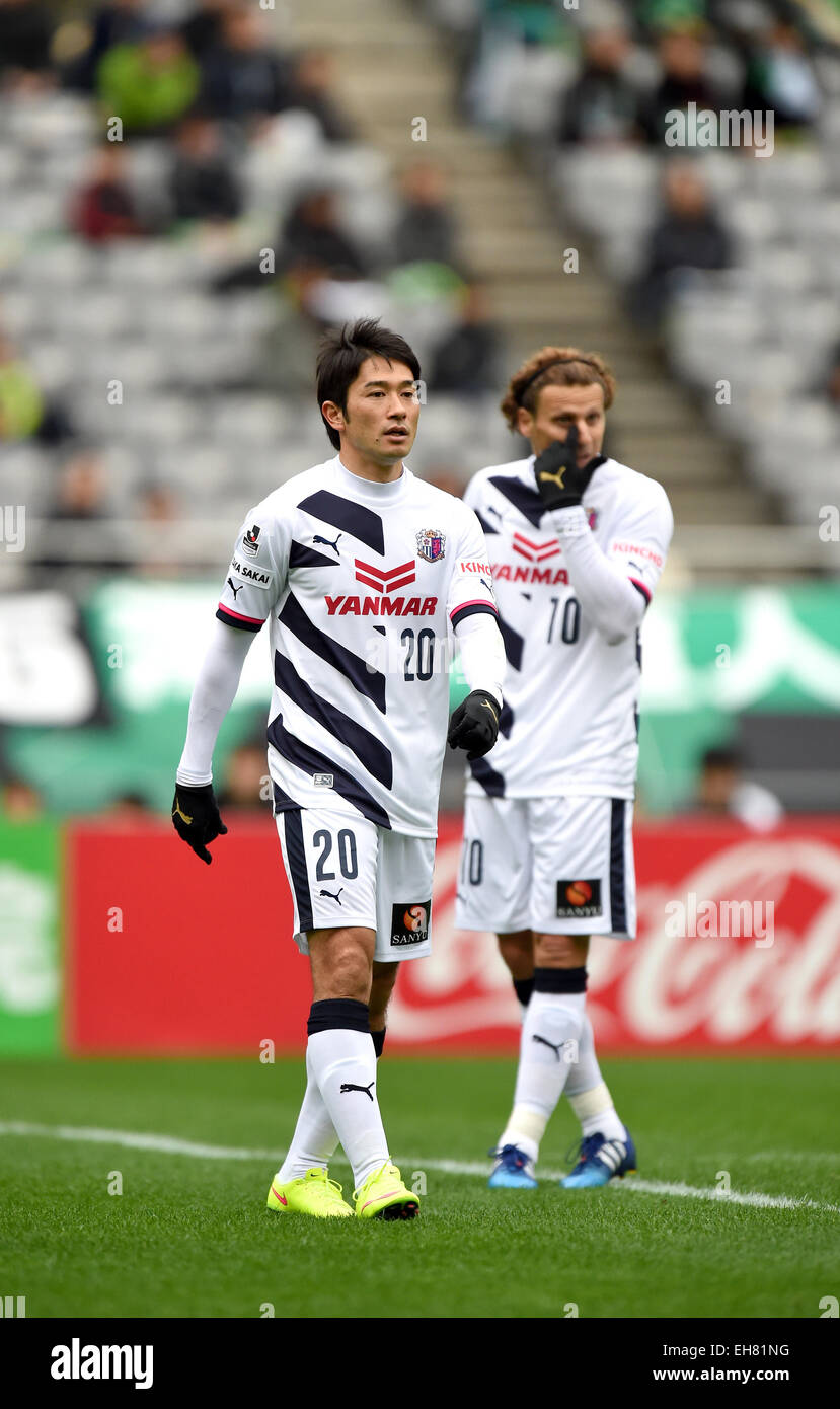 Tokyo, Japan. 8th Mar, 2015. (L-R) Keiji Tamada, Diego Forlan (Cerezo ...