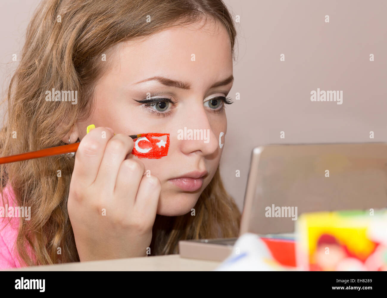 Female turkish face hi-res stock photography and images - Alamy