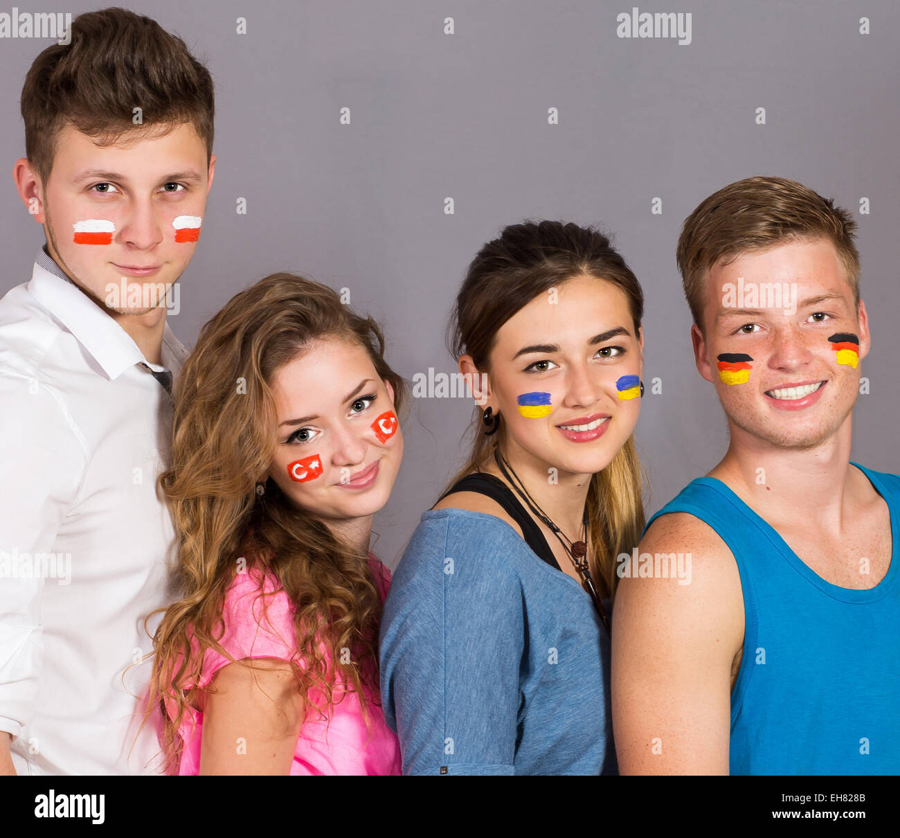 Ukrainian face paint hi-res stock photography and images - Alamy