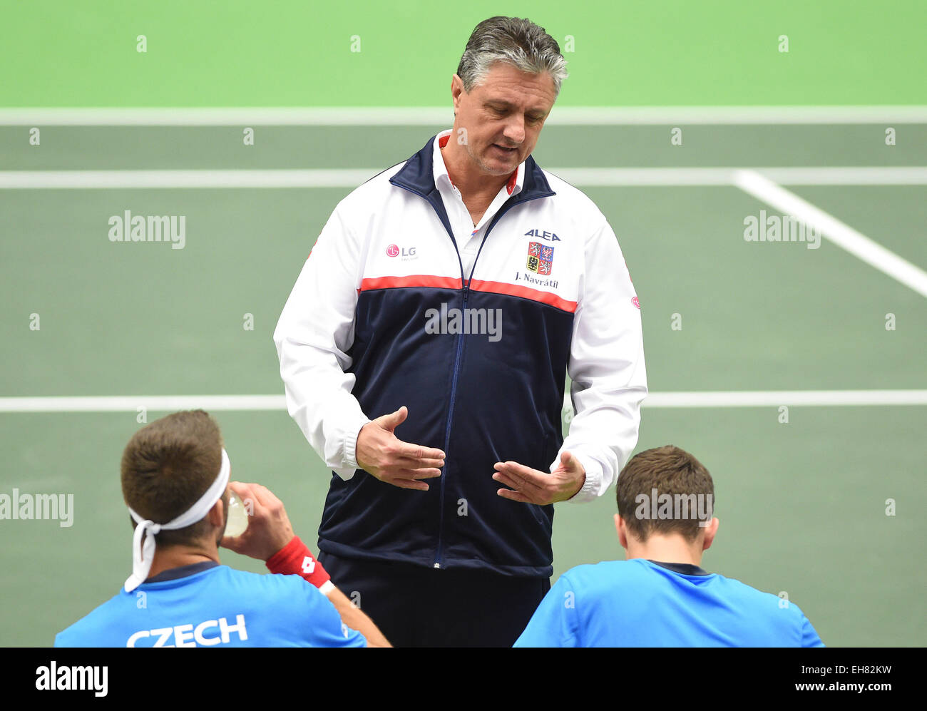 Ostrava, Czech Republic. 7th Mar, 2015. Non playing captain Jaroslav ...