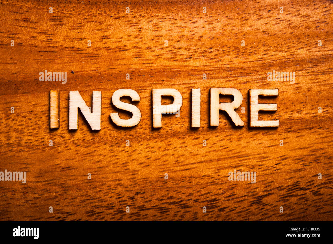 word inspire wrritten with wooden letters Stock Photo - Alamy