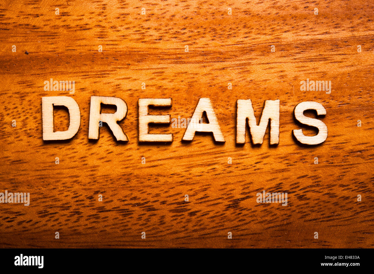 word dreams written with wooden letters Stock Photo - Alamy