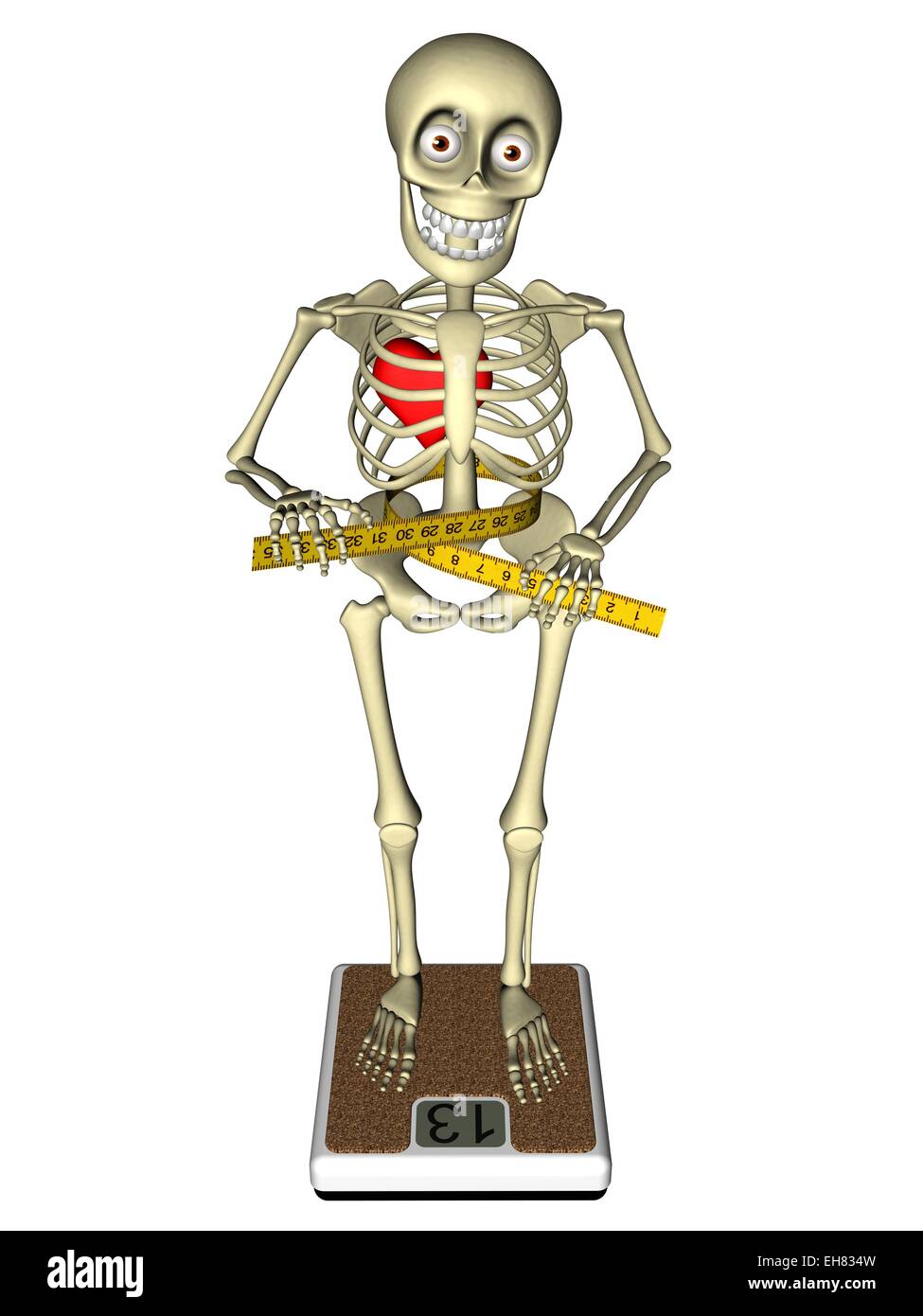 Skeleton - weight loss, bulimia, anorexia, diet Stock Photo - Alamy