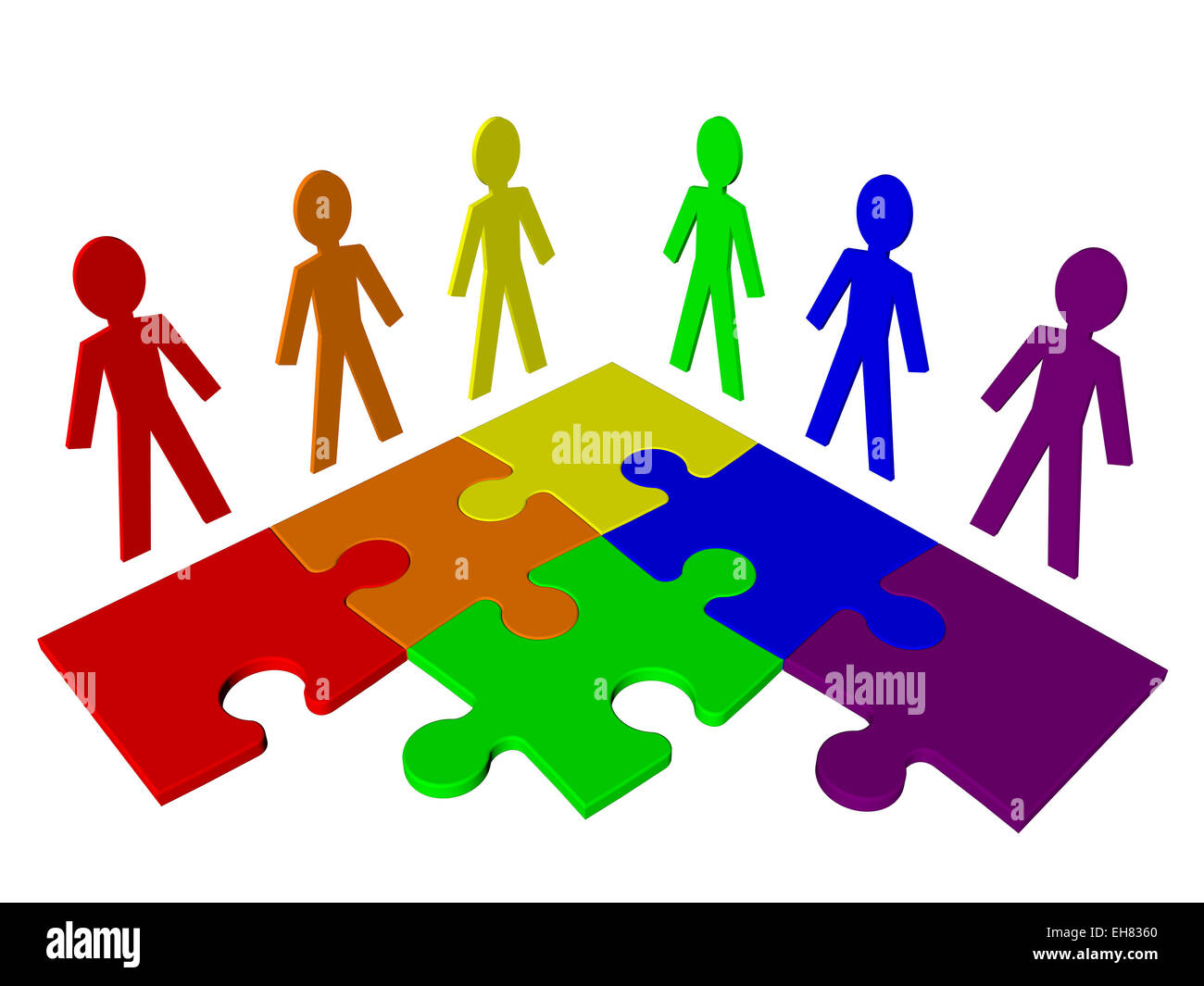 Teamwork target Cut Out Stock Images & Pictures - Alamy