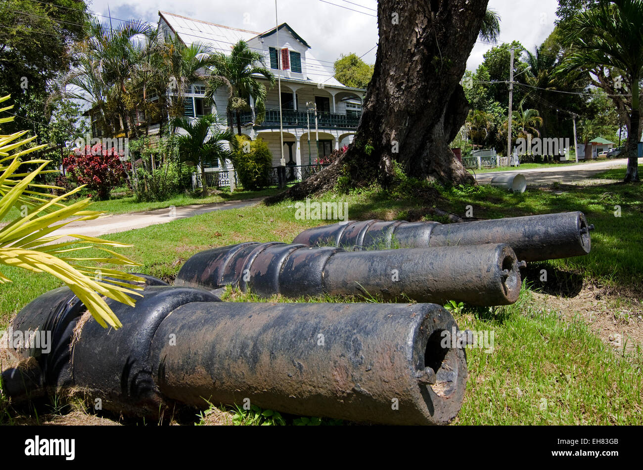 Officers house in the old garrison near the confluence of the Suriname ...