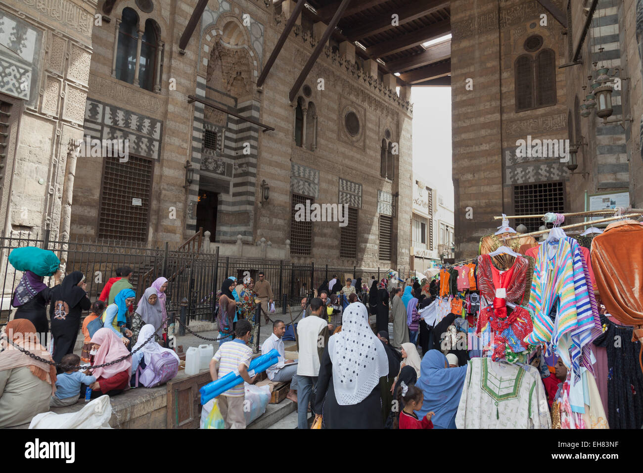 Shoppers in Old City, Cairo, Egypt, North Africa, Africa Stock Photo ...