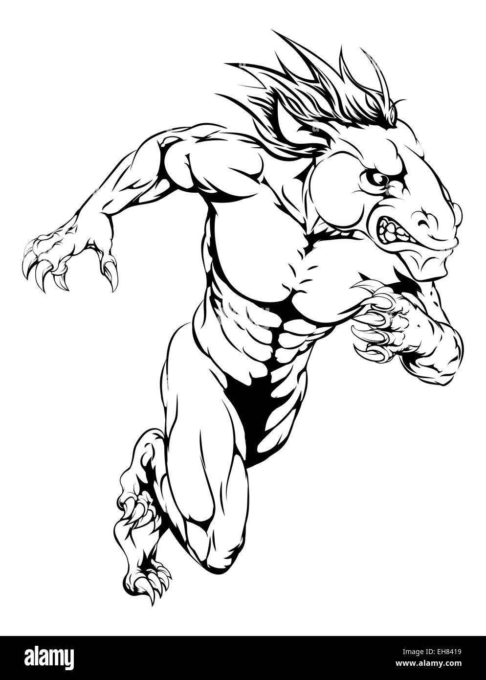 Charging Horse Drawing