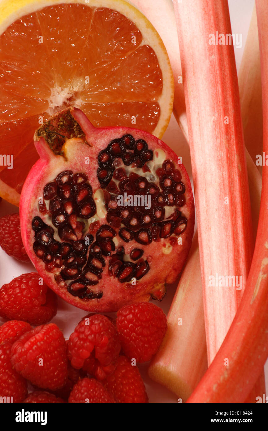 Pink Fruit Stock Photo - Alamy
