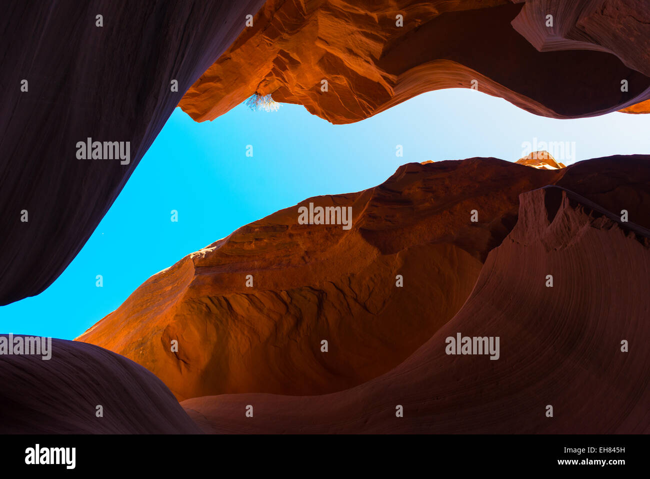 Blue Sky Gap In Antelope Canyon, Arizona Stock Photo - Alamy