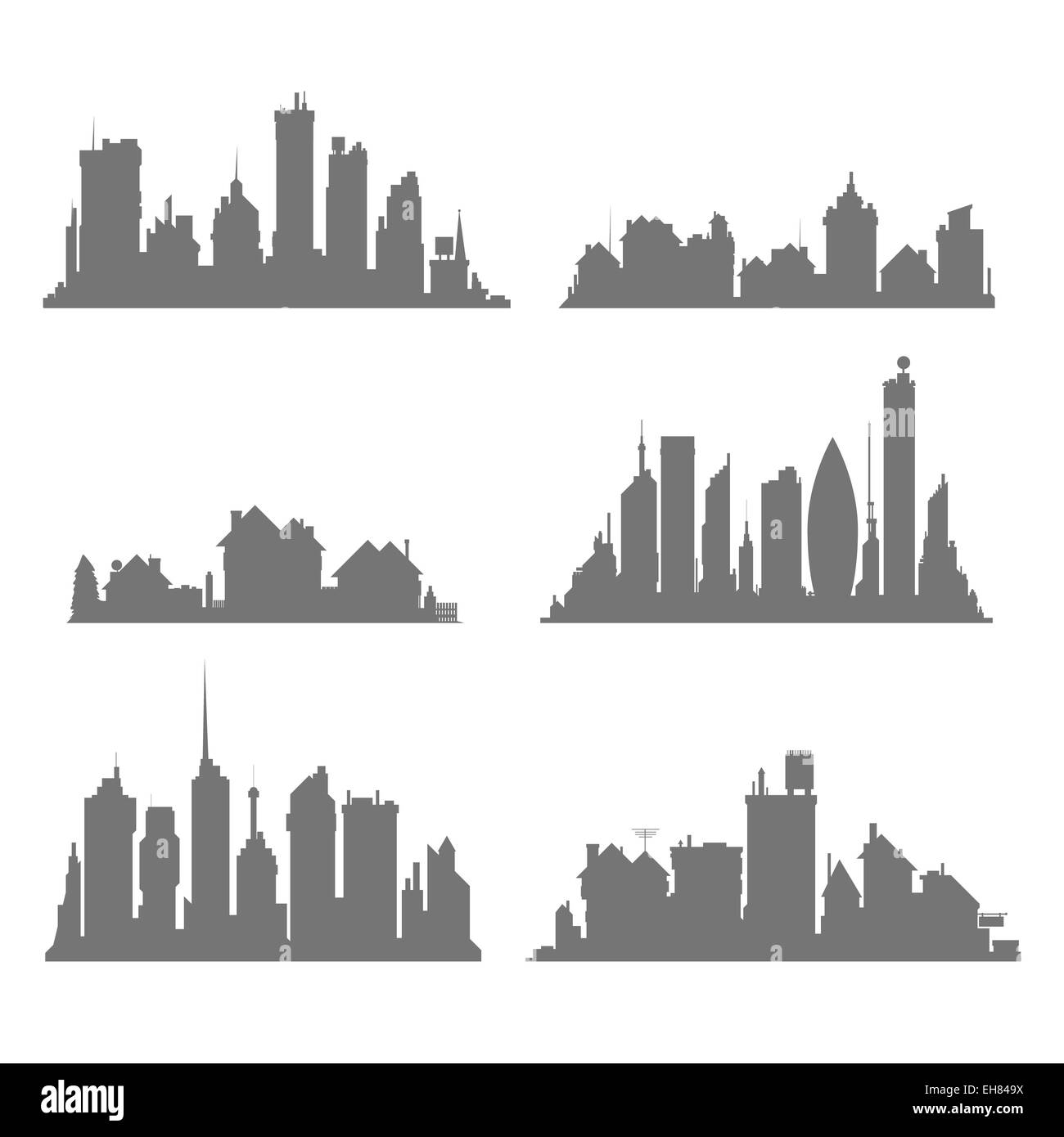 City scape landscape Cut Out Stock Images & Pictures - Alamy