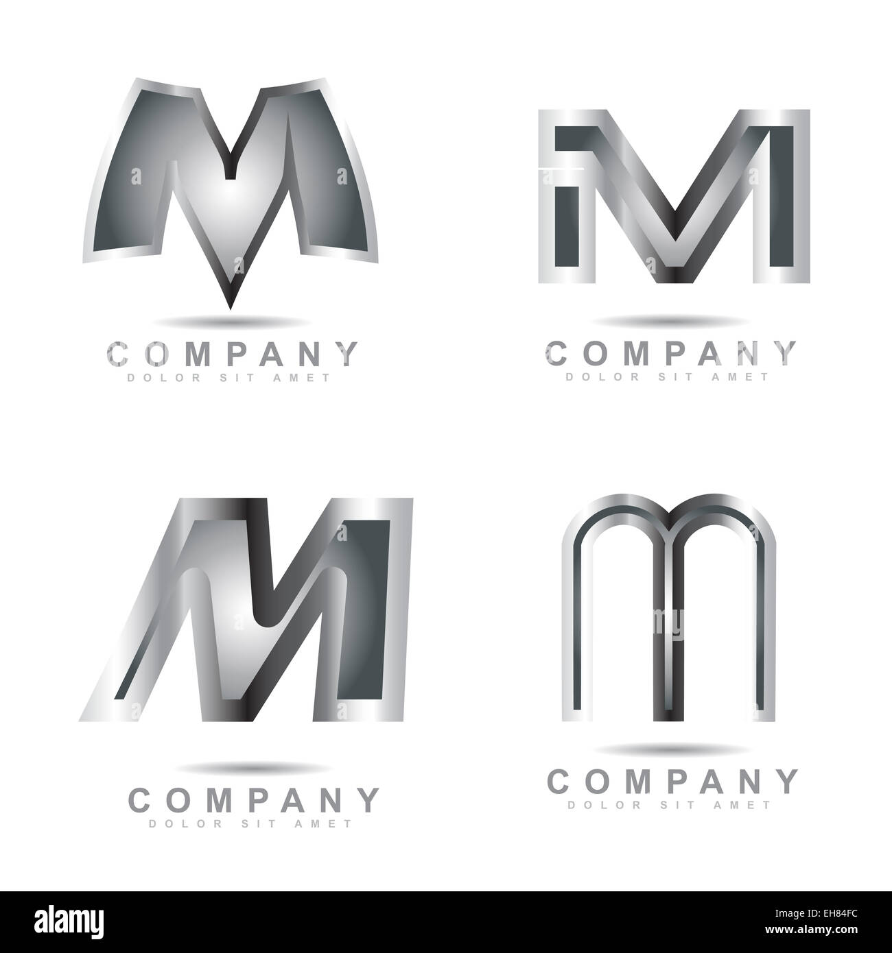 Silver logo hi-res stock photography and images - Alamy