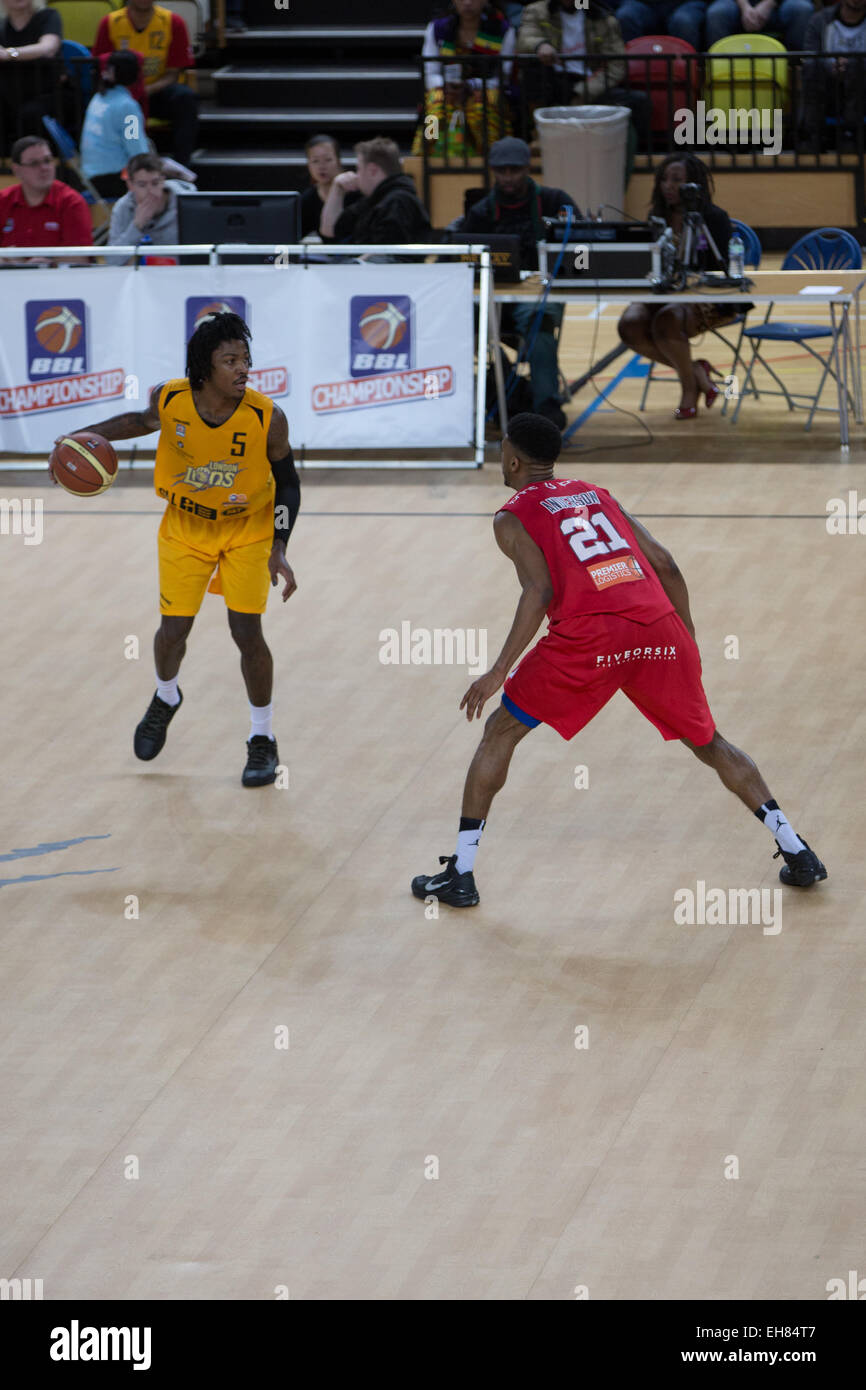 The London Lions basketball team play Leicester Riders, in the second ...