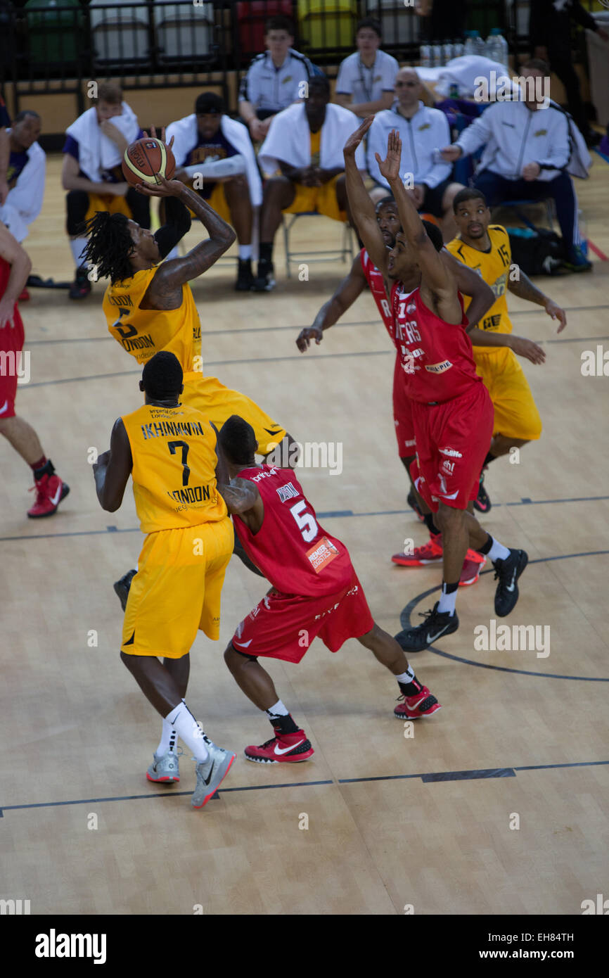 The London Lions basketball team play Leicester Riders, in the second ...