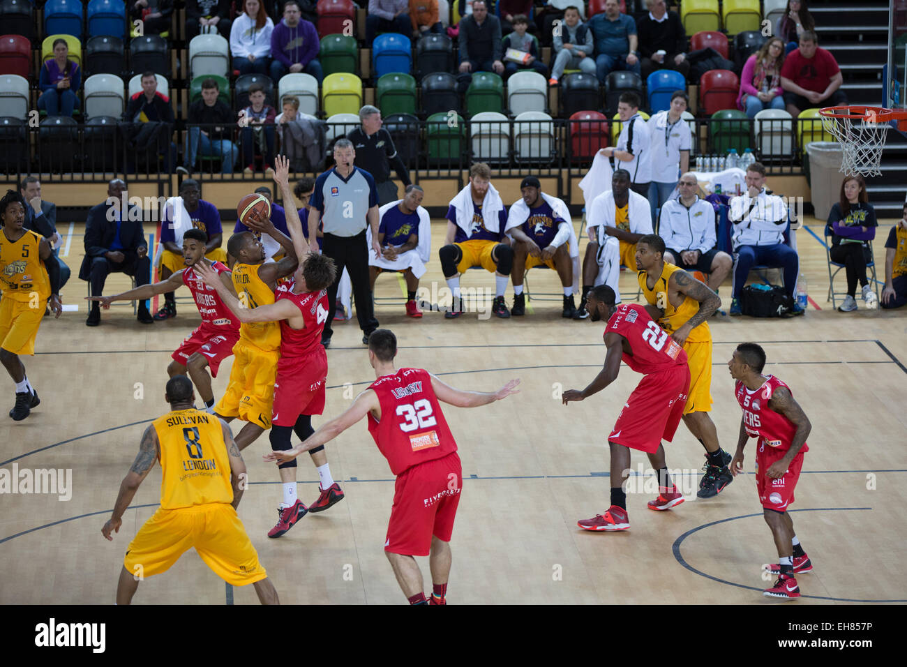 The London Lions basketball team play Leicester Riders, in the second ...