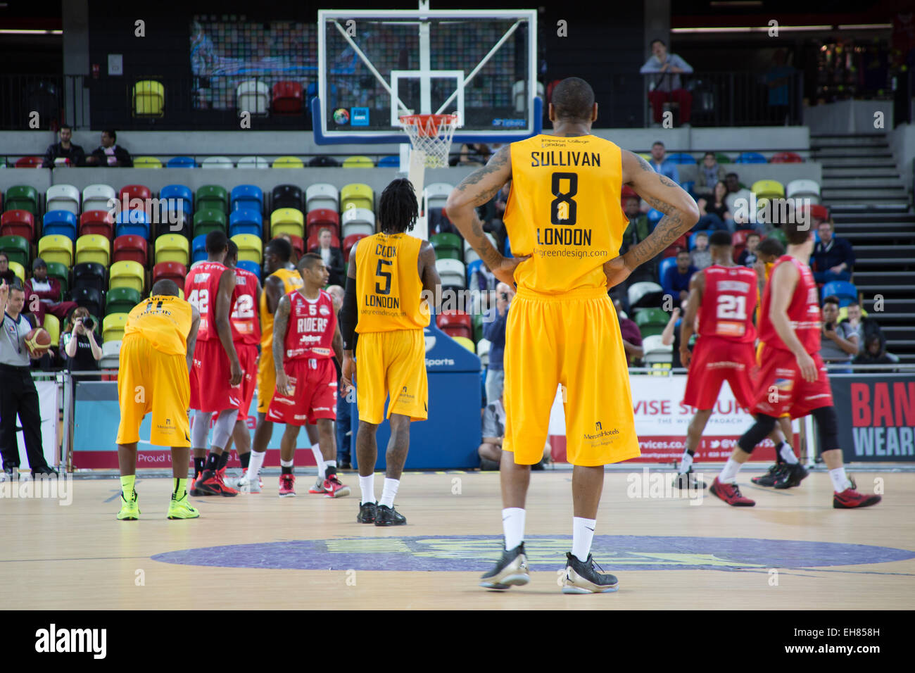 The London Lions basketball team play Leicester Riders, in the second ...