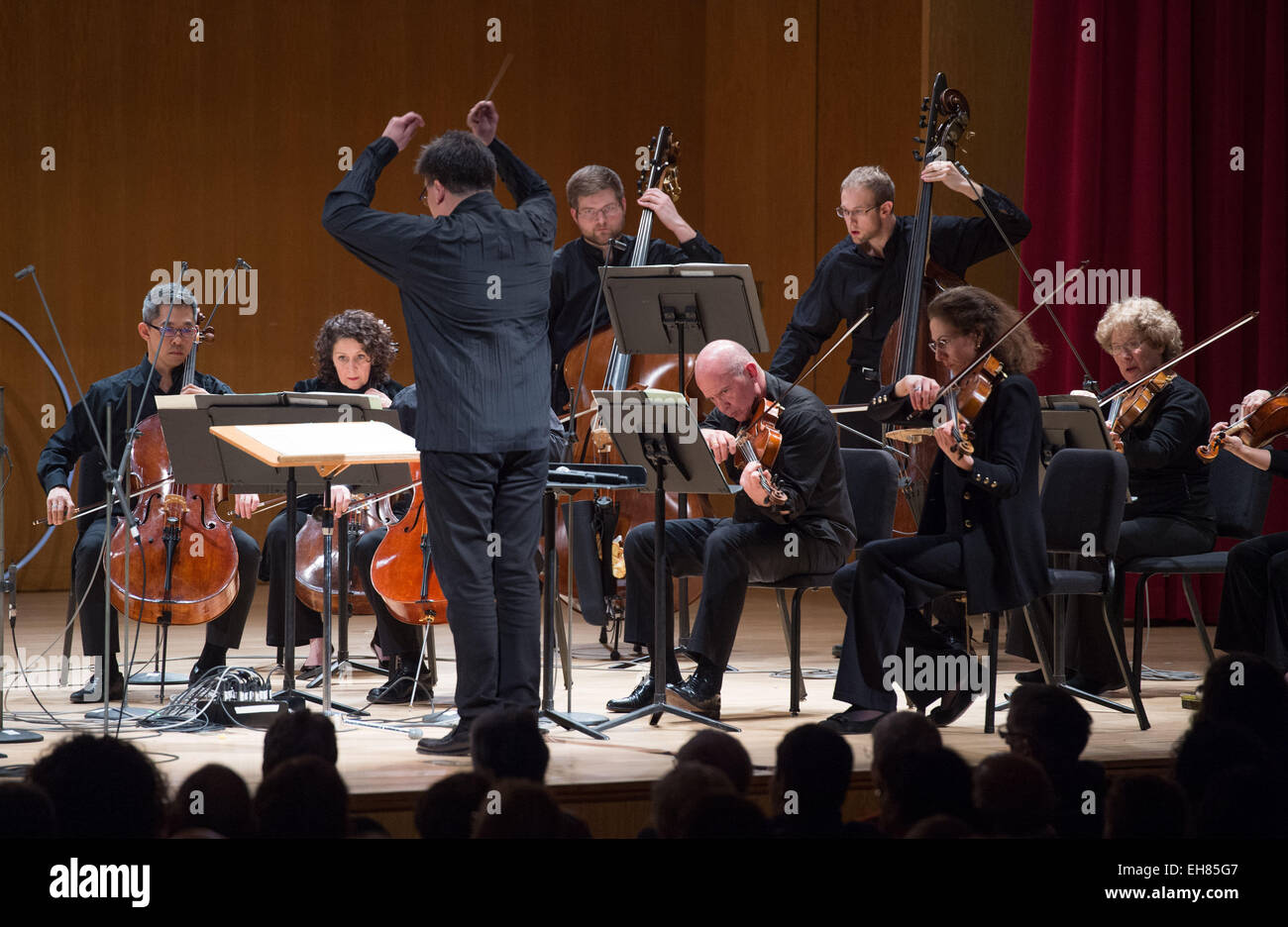 March 7, 2015 - Manhattan, New York, U.S. - ALAN GILBERT conducts the ...
