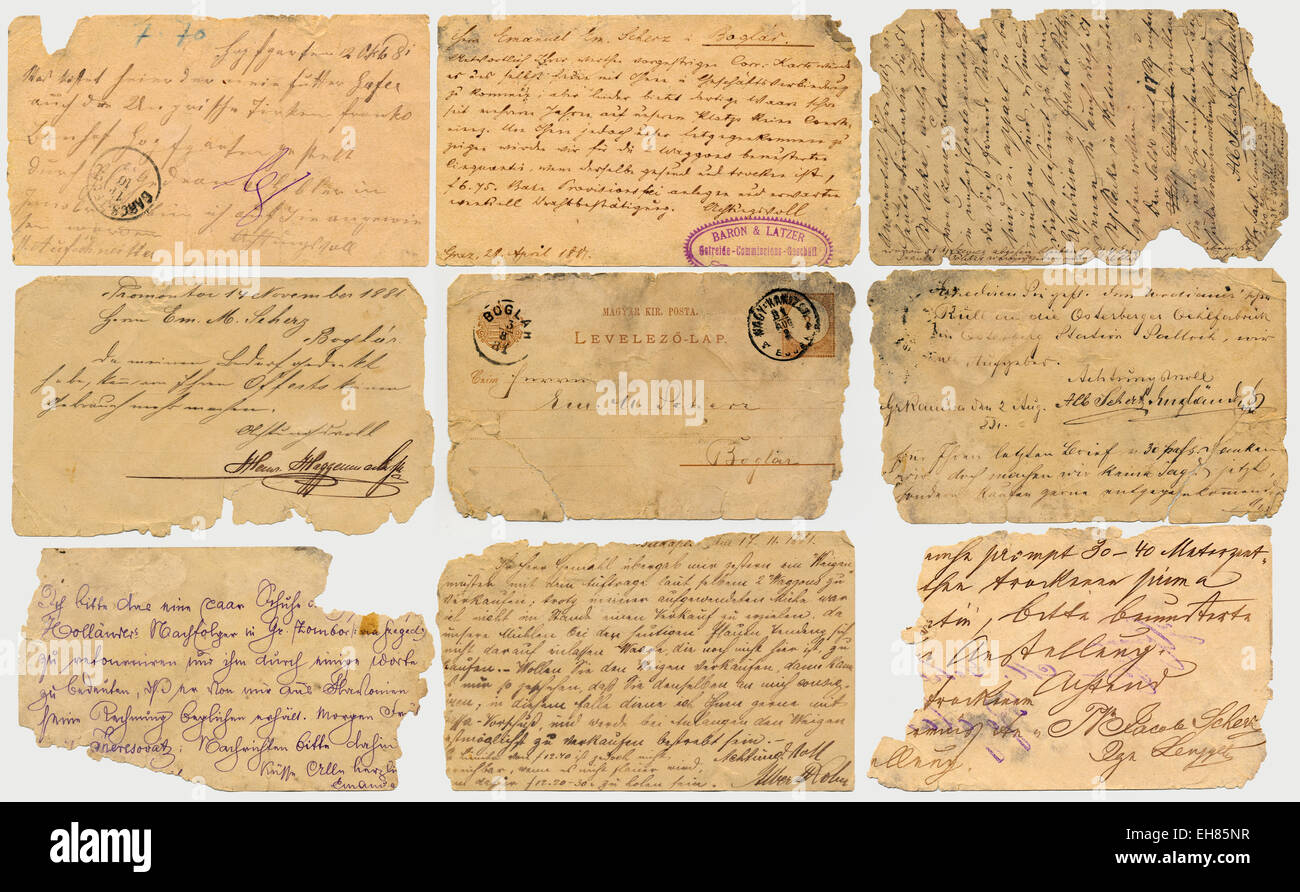 Hungary old paper with handwriting hi-res stock photography and images ...