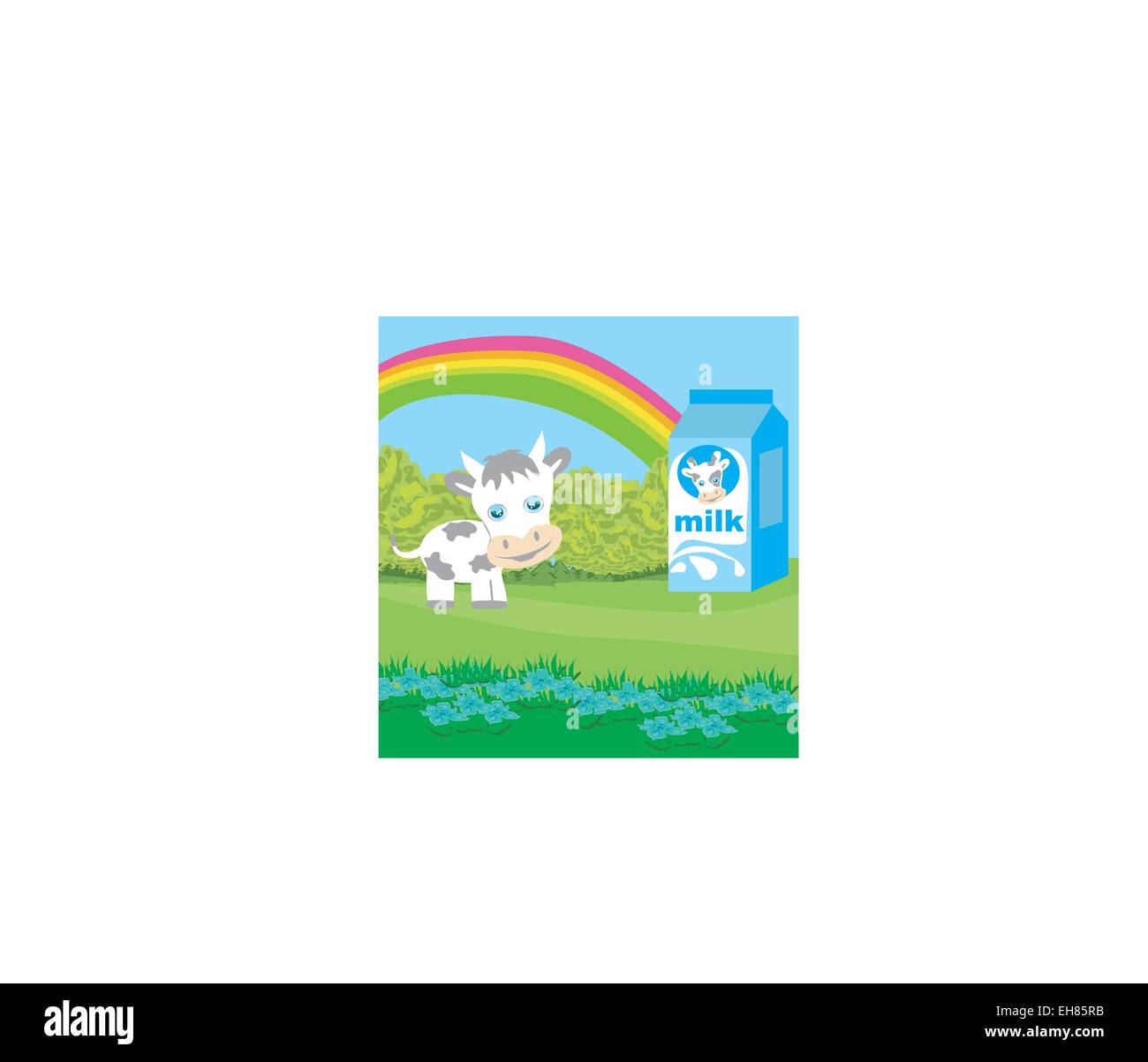 Pack in field Cut Out Stock Images & Pictures - Alamy