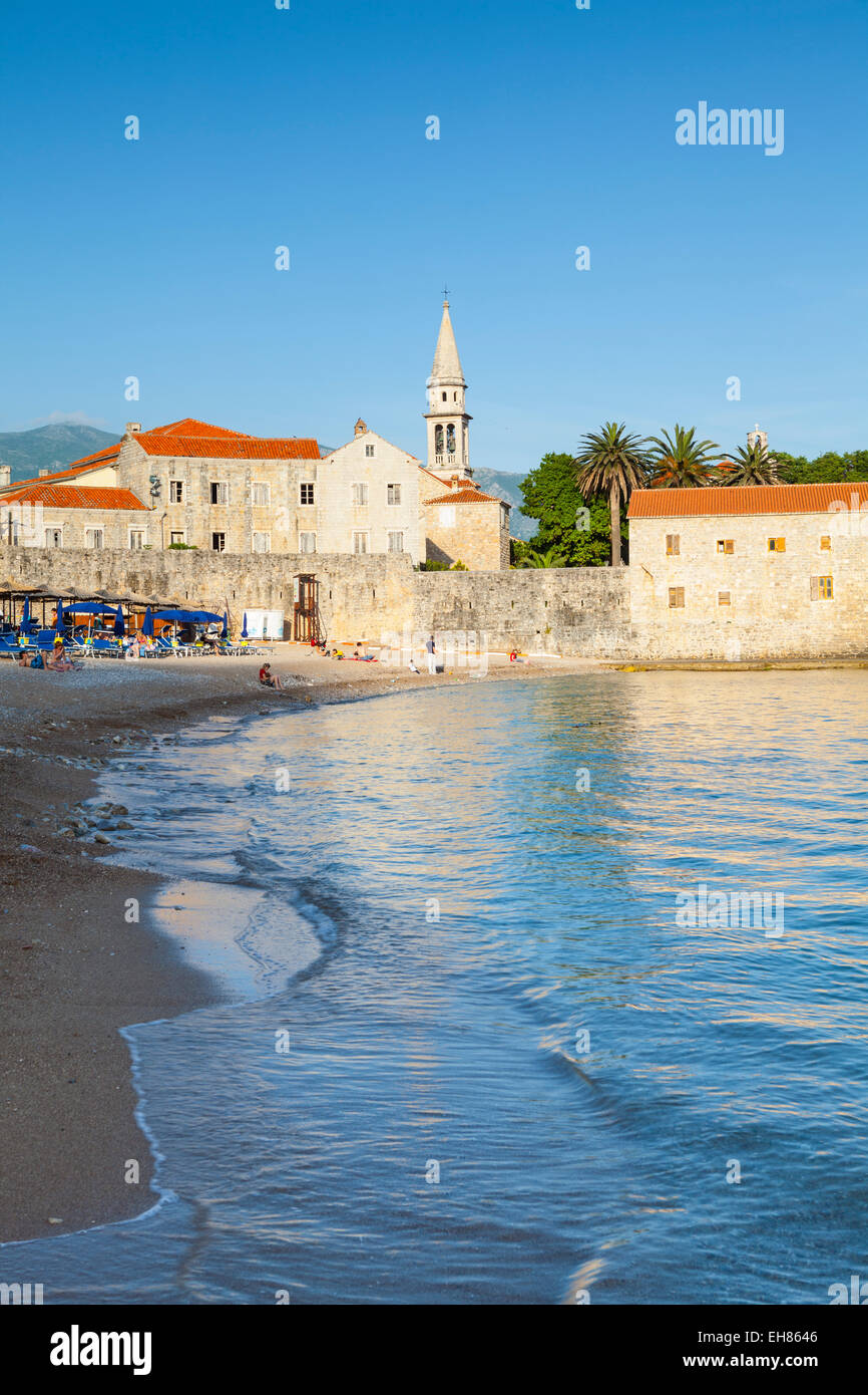City Beach, Stari Grad (Old Town), Sveti Ivan, Budva, Montenegro ...