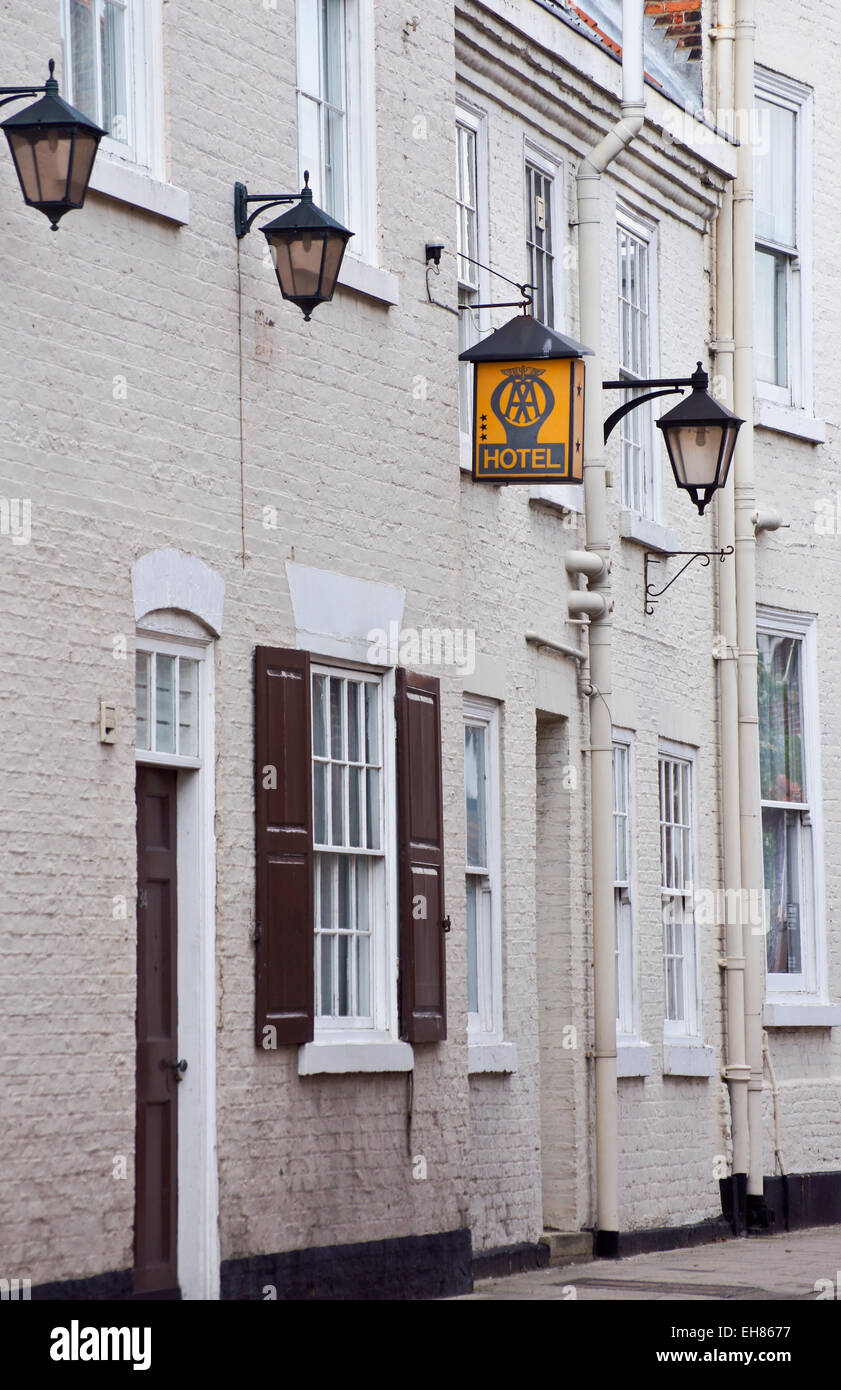 Old AA sign outside Best Western Lairgate hotel, Beverley, East Riding ...