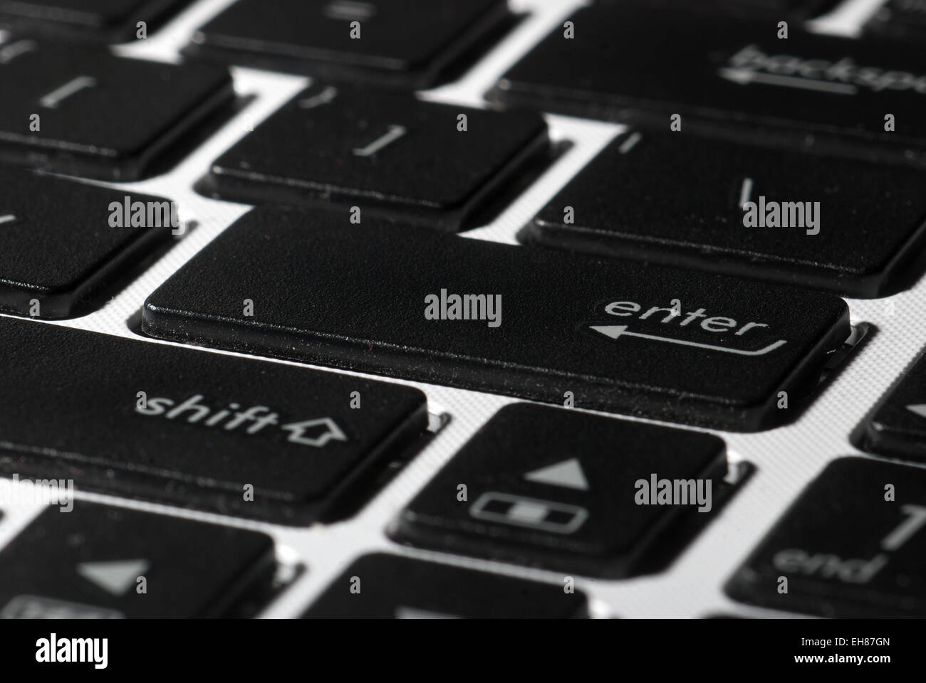 Modern computer keyboards enter hi-res stock photography and images - Alamy