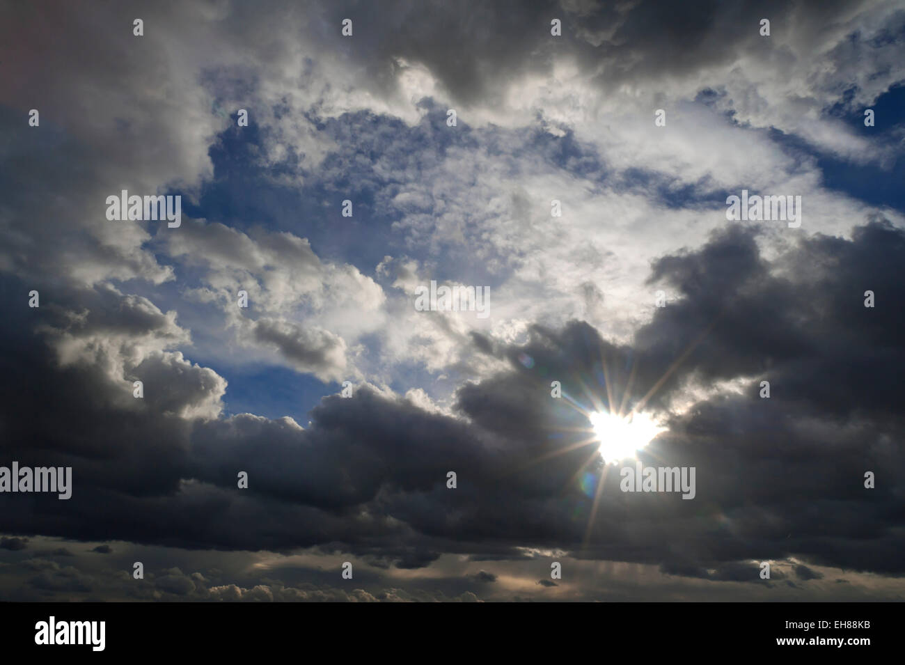 Sun Through Rain Clouds