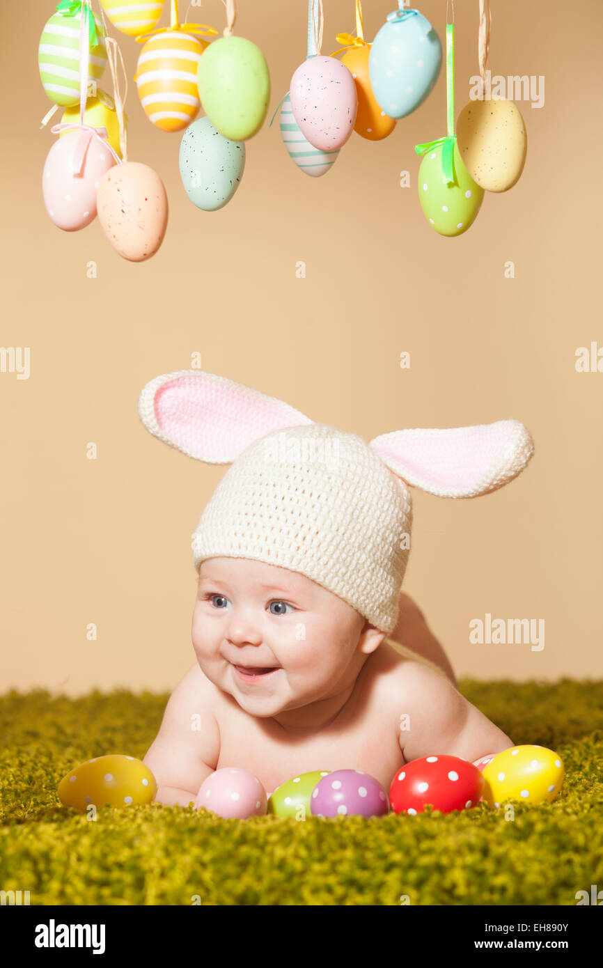 Baby Easter bunny Stock Photo - Alamy