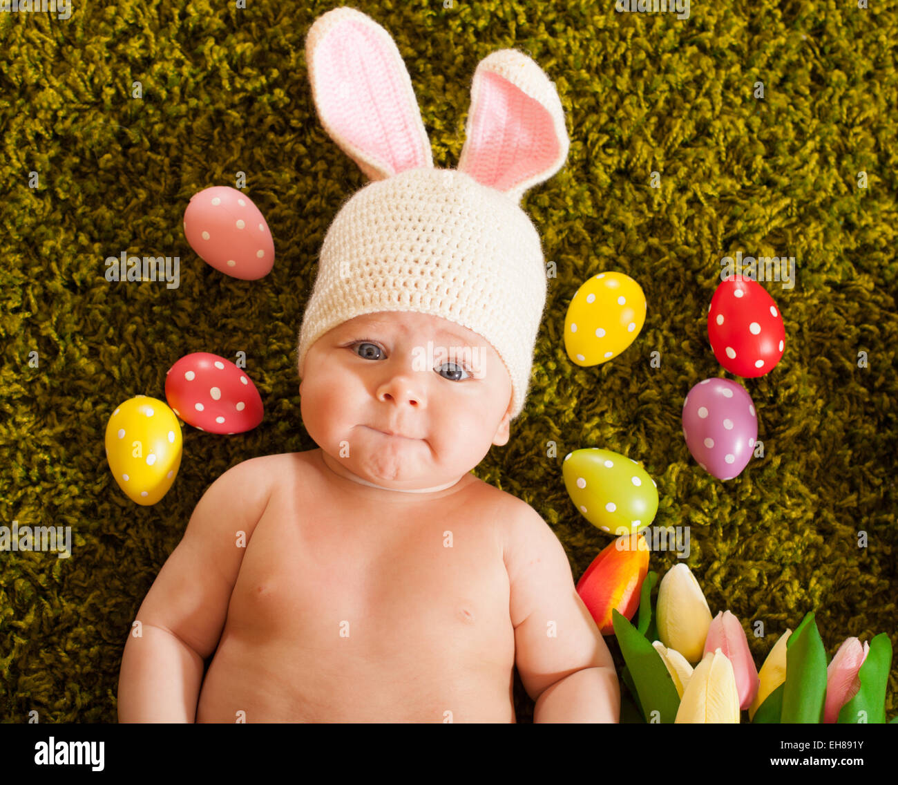Baby Easter bunny Stock Photo - Alamy