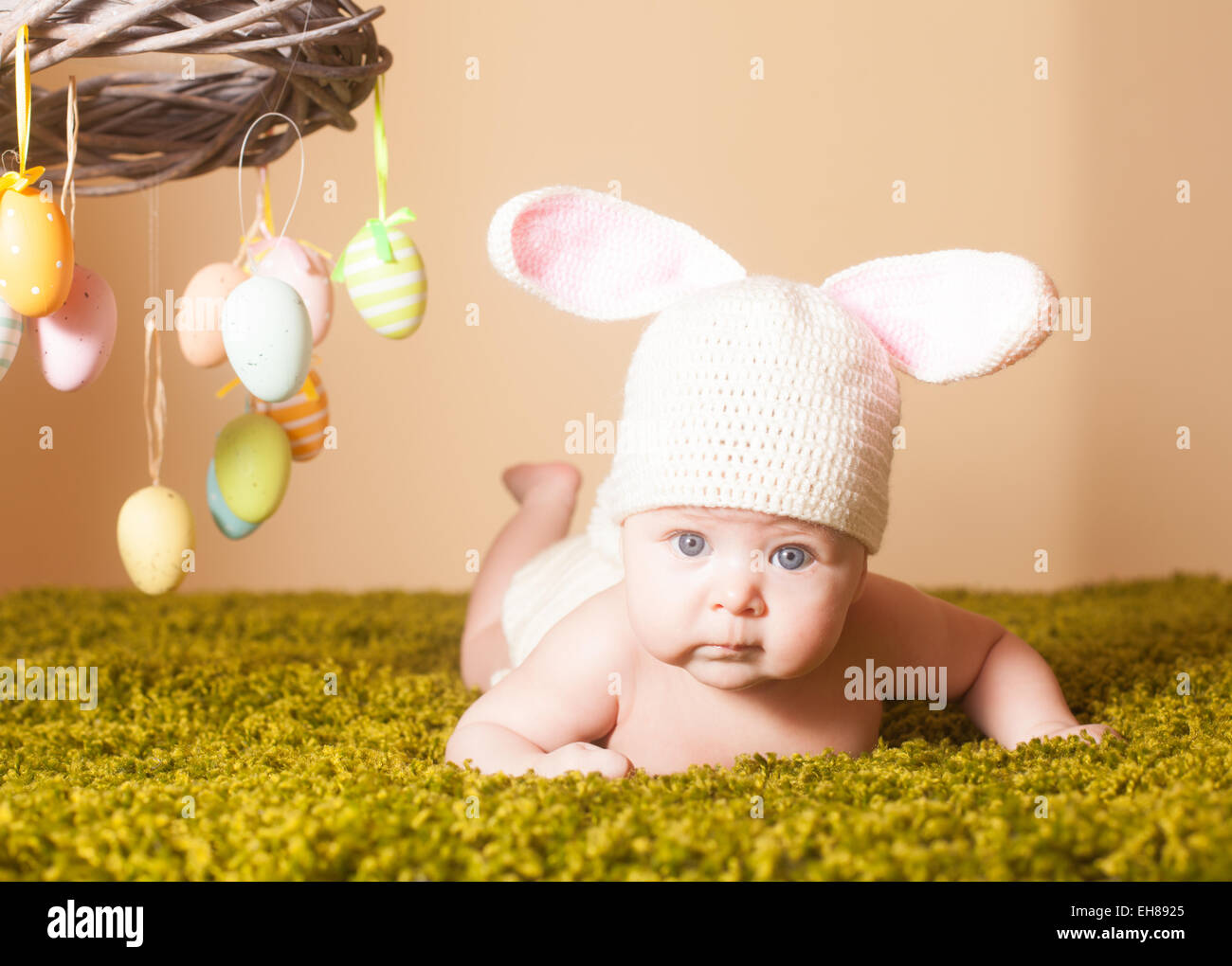 Baby Easter bunny Stock Photo - Alamy