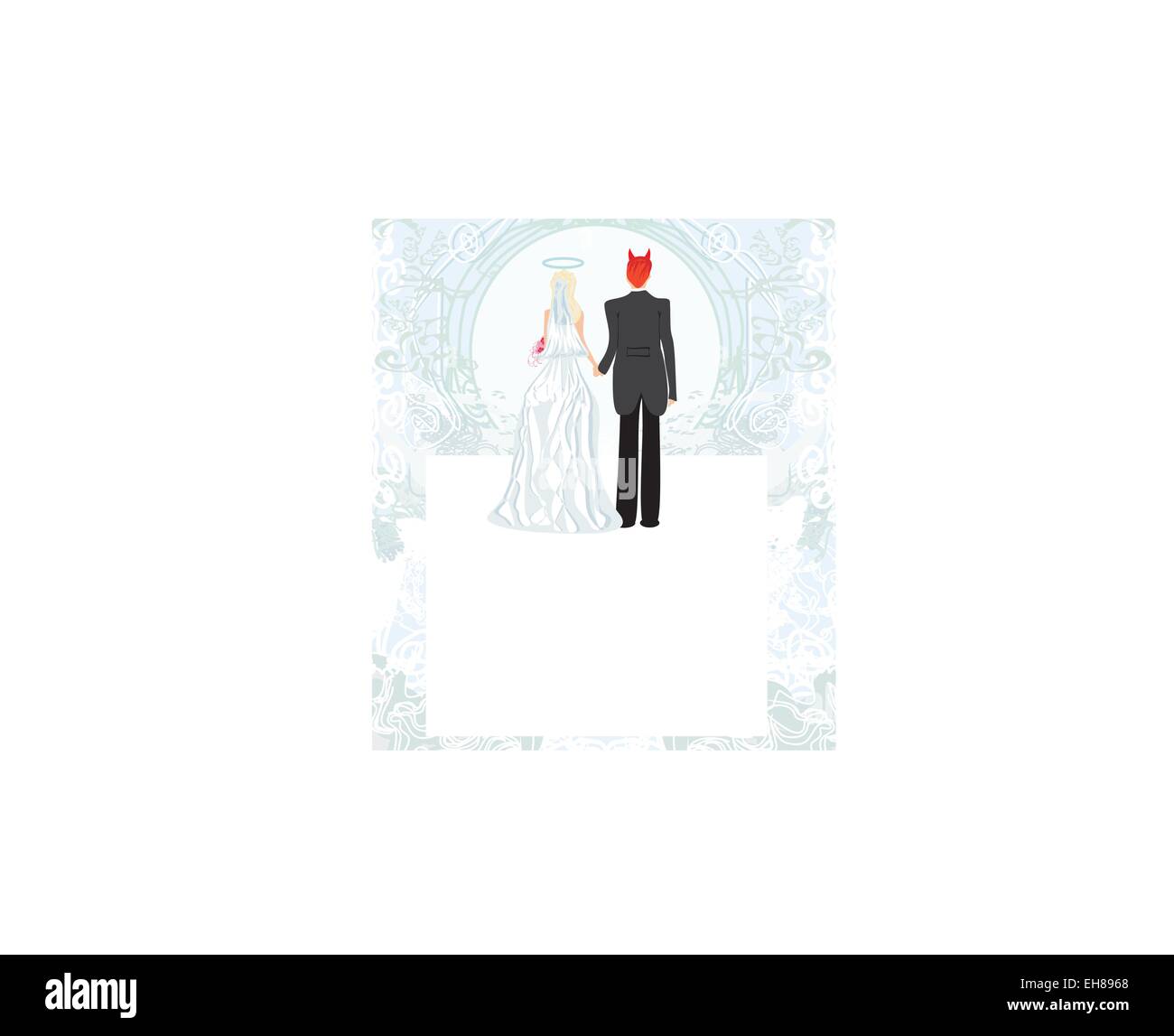 Funny wedding dress Stock Vector Images - Alamy