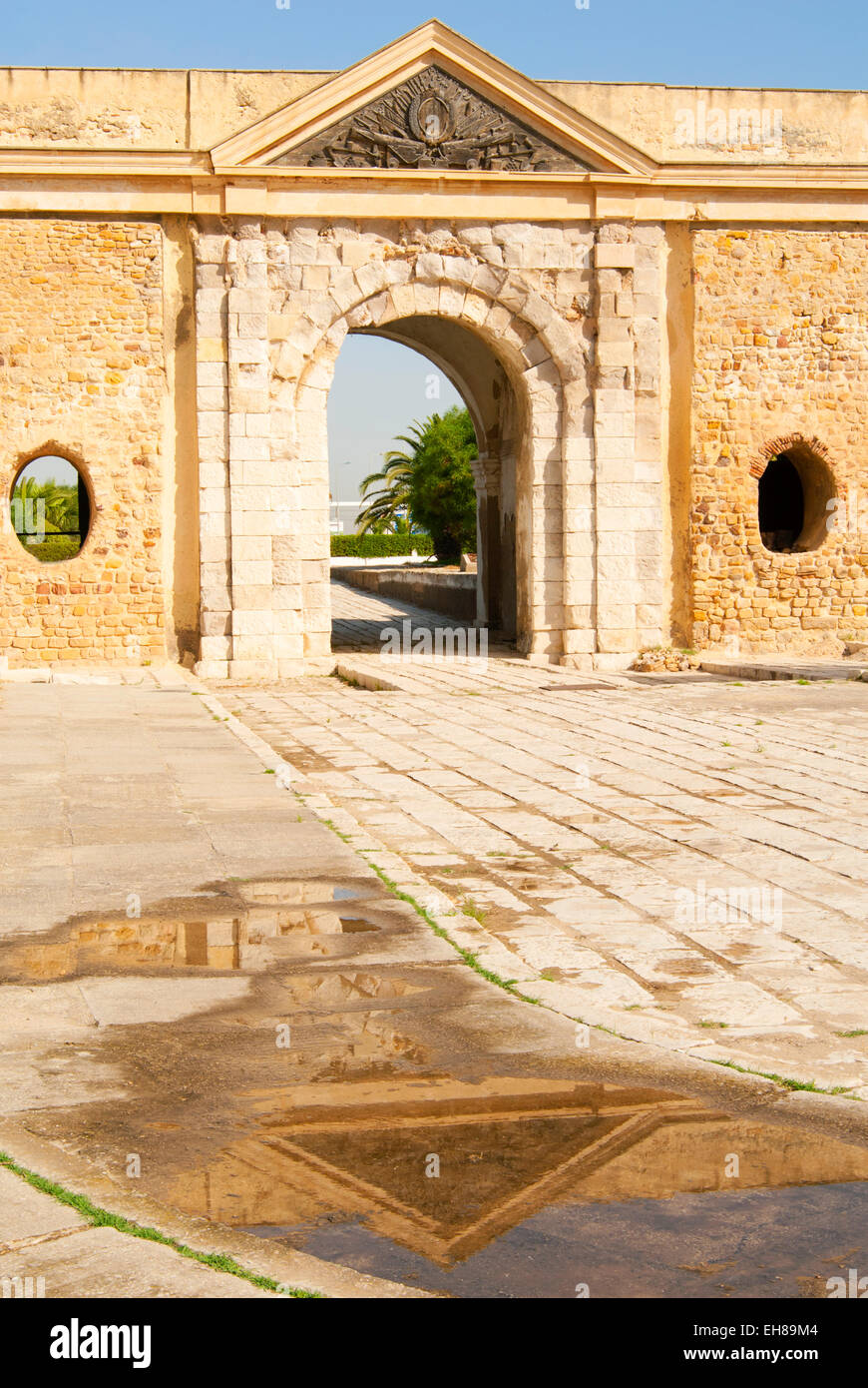 Ottoman monumental gate, La Goulette, Tunisia, North Africa, Africa ...