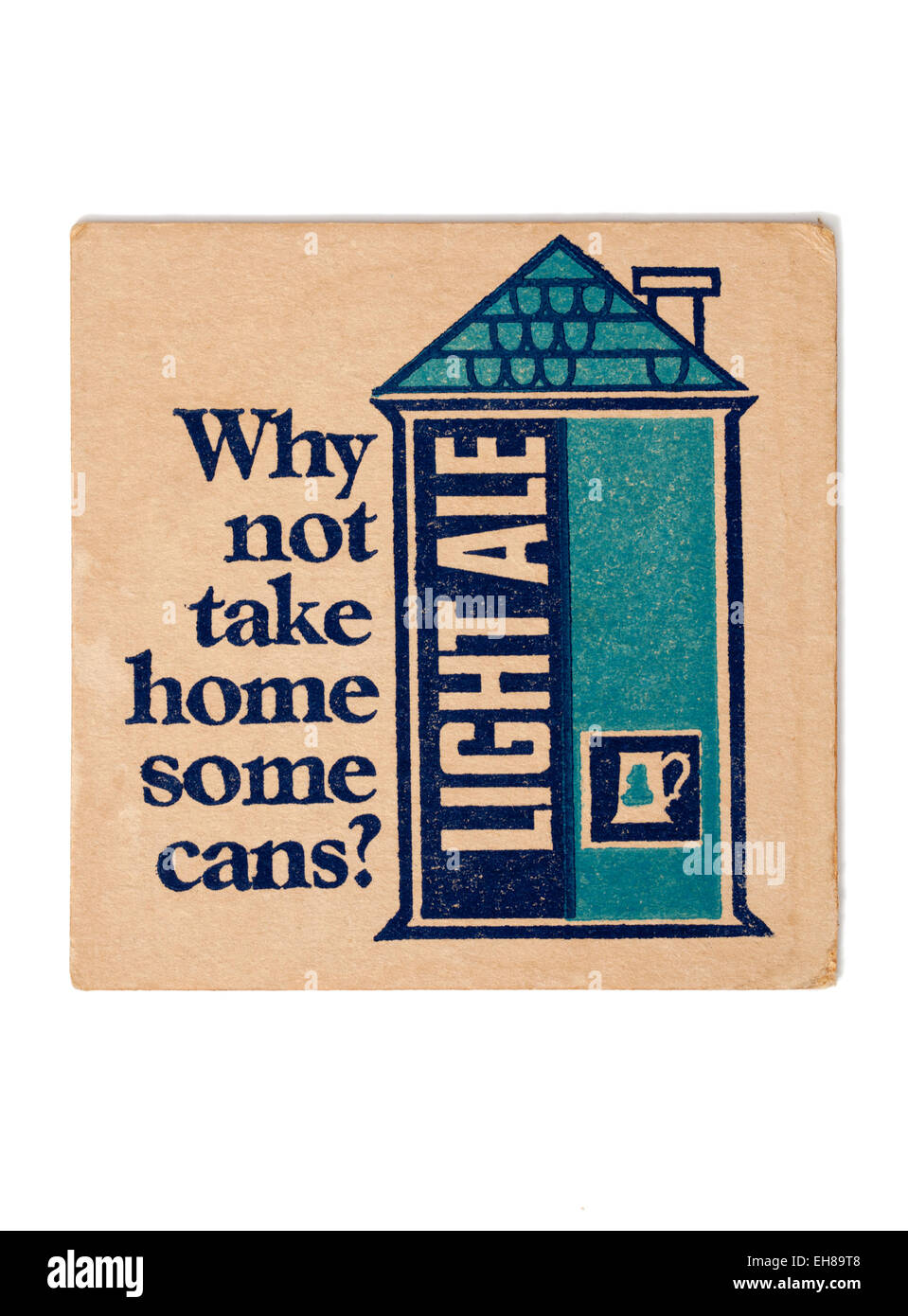 Vintage Beermat Advertising Whitbread Light Ale Beer Beer Stock Photo ...