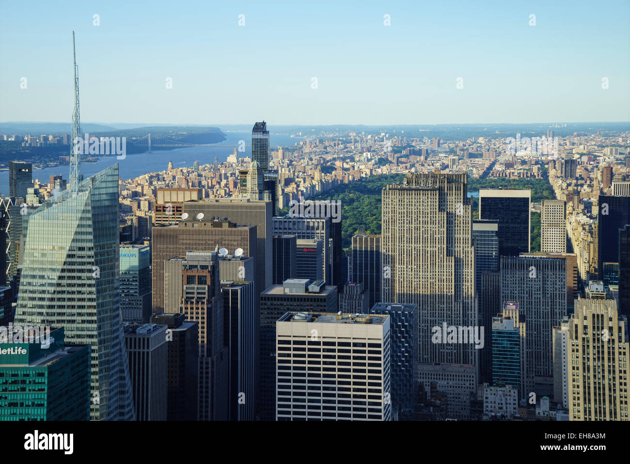 Manhattan skyline looking North, Manhattan, New York City, New York ...