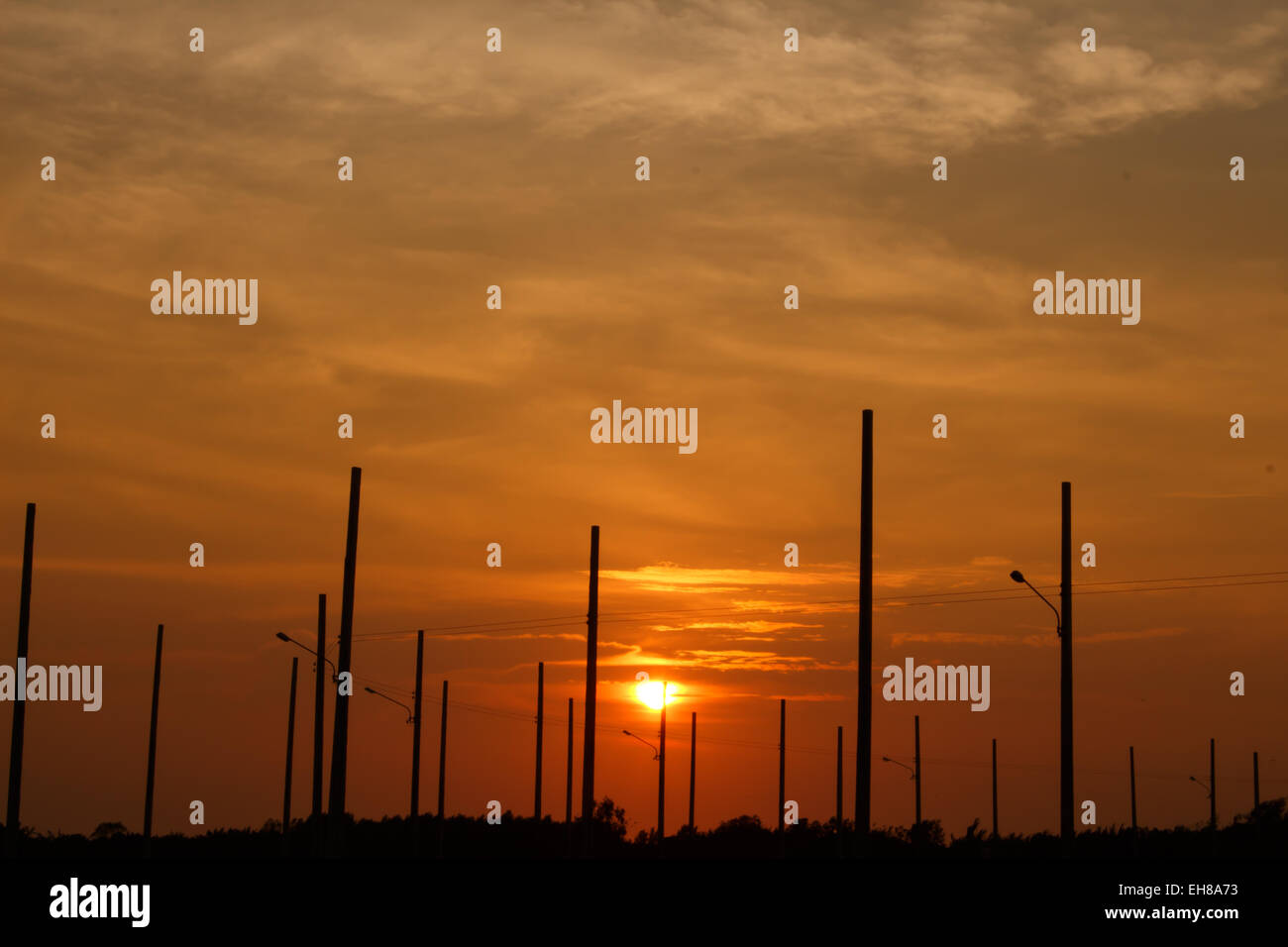 Light poles hi-res stock photography and images - Alamy